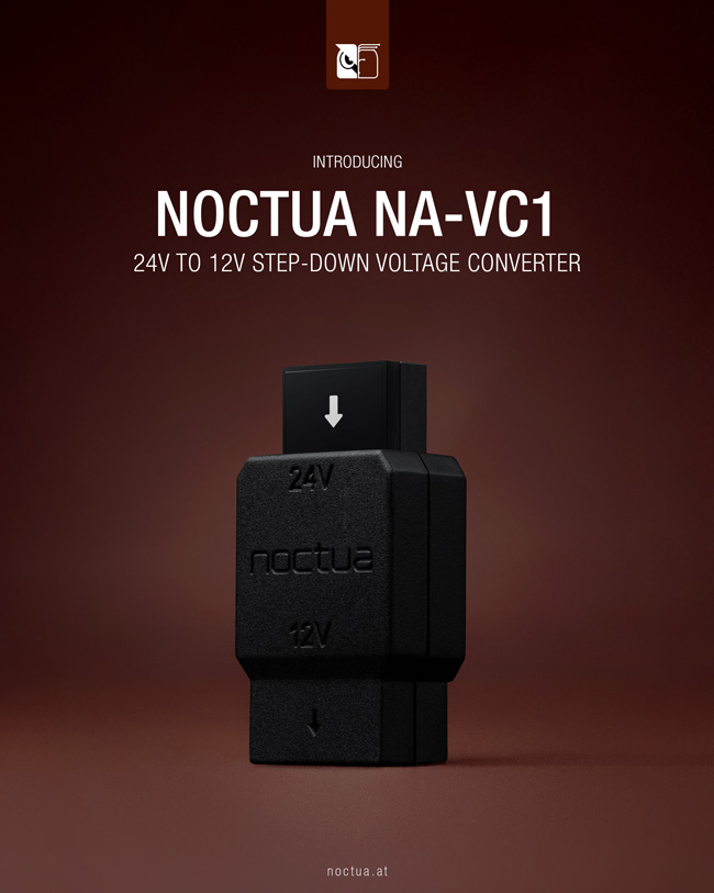 Noctua präsentiert 24V auf 12V Abwärtswandler NA-VC1 - MYC Media ...